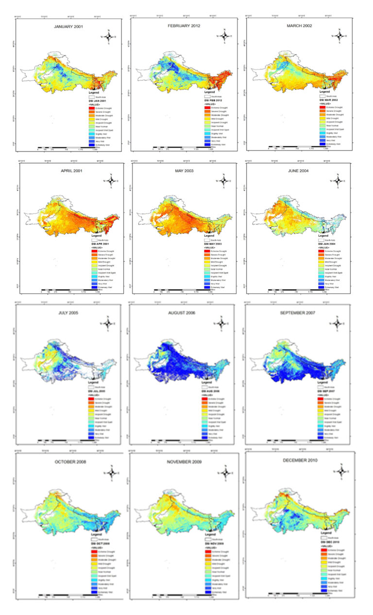 Historical drought and its trend in South Asia: Spatial and temporal ...