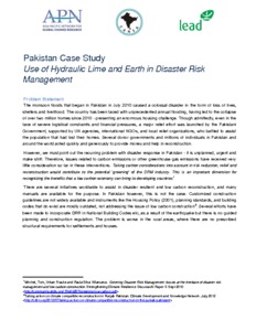 Use of Hydraulic Lime and Earth in Disaster Risk Management | Asia ...