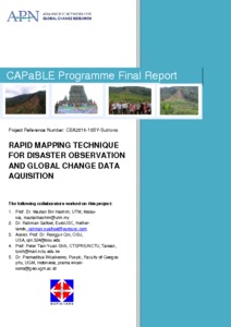 Rapid mapping technique for disaster observation and environmental ...