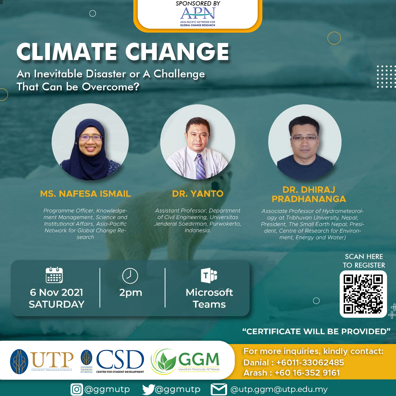 International Go Green Forum “Climate change: An inevitable disaster or ...