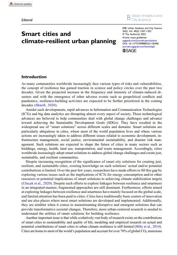 Smart cities and climate-resilient urban planning | Asia-Pacific ...