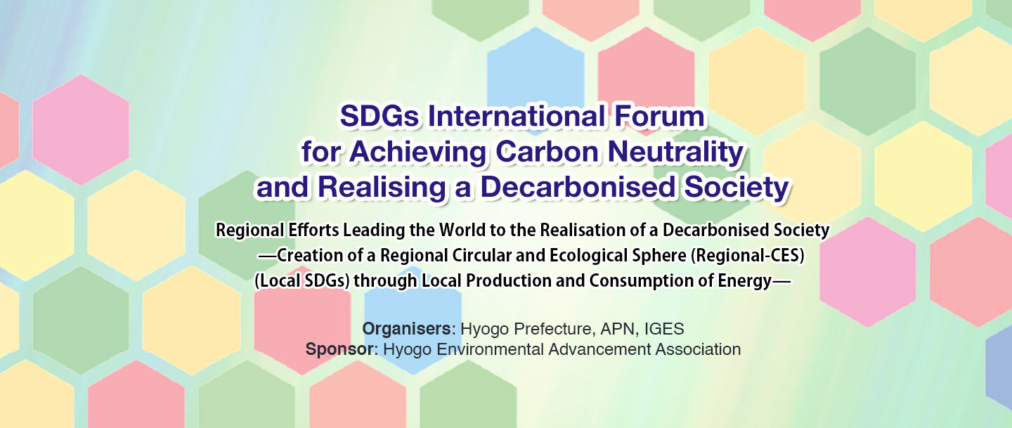 SDGs International Forum for Achieving Carbon Neutrality and Realising ...