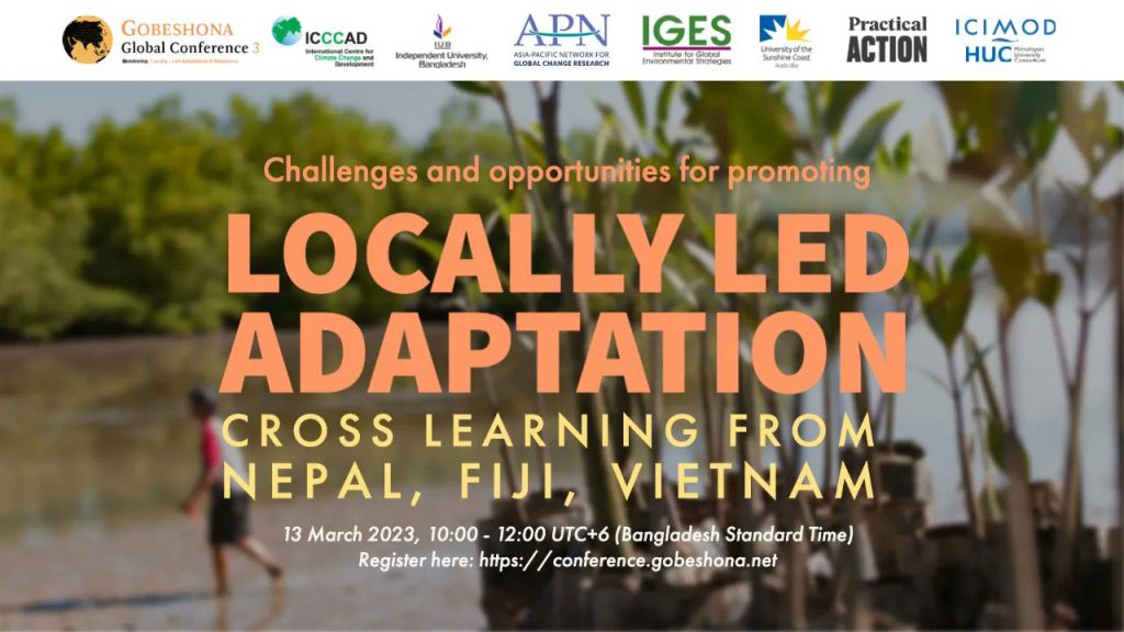Challenges and opportunities for promoting locally led adaptation ...