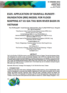 Application of rainfall-runoff inundation (RRI) model for flood mapping at Vu Gia Thu Bon river ...