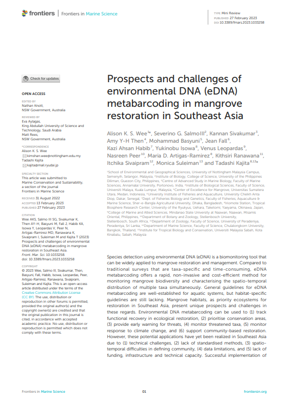 Prospects and challenges of environmental DNA (eDNA) metabarcoding in ...