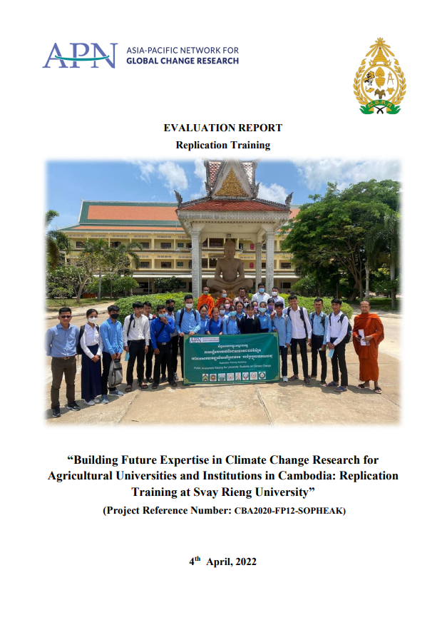 Replication training evaluation report, Svay Rieng University | Asia ...