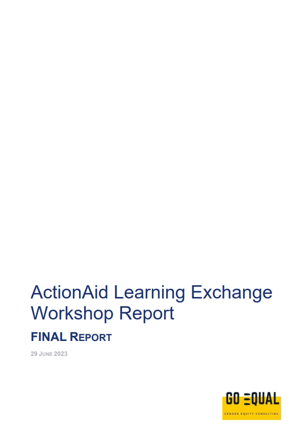 ActionAid Learning Exchange Workshop Report | Asia-Pacific Network for ...