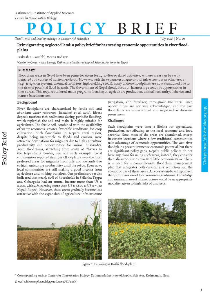 Policy brief: Reinvigorating neglected land: a policy brief for ...