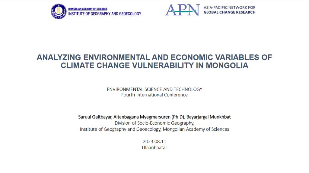 Analyzing environmental and economic variables of climate change ...