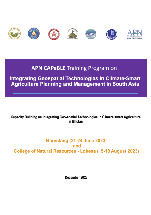 Capacity Building on Integrating Geo-spatial Technologies in Climate ...