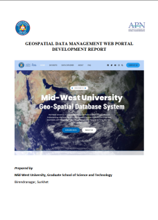 Geospatial Data Management Web Portal Development Report | Asia-Pacific ...