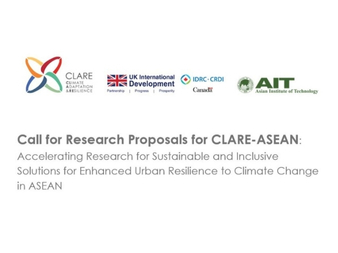 Call for research proposal: Accelerating research for sustainable and ...