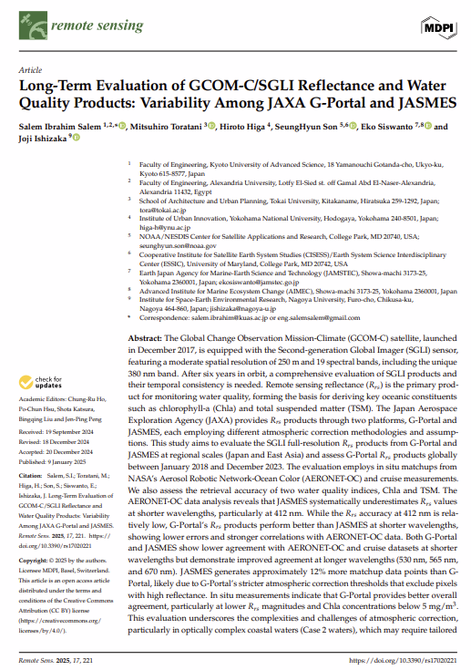 Long-Term Evaluation of GCOM-C/SGLI Reflectance and Water Quality Products: Variability Among ...